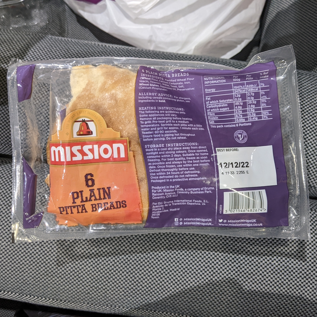 6 Plain Pitta Breads from Mission Foods - Vegan Product Reviews ...