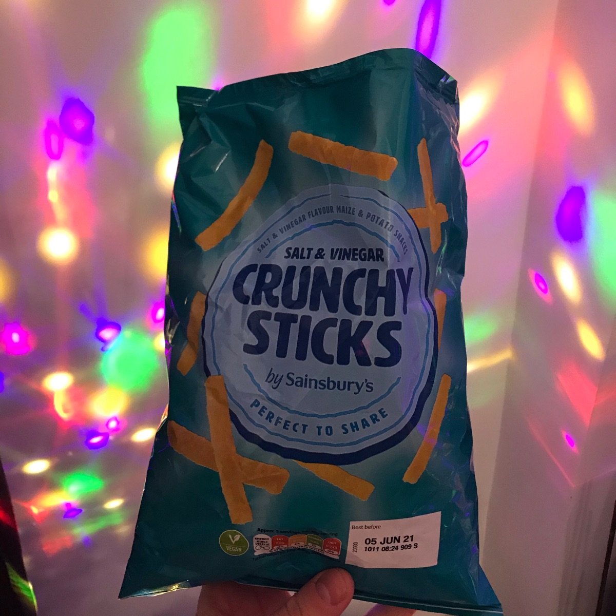 Salt and Vinegar Crunchy Sticks from Sainsbury's - Vegan Product ...