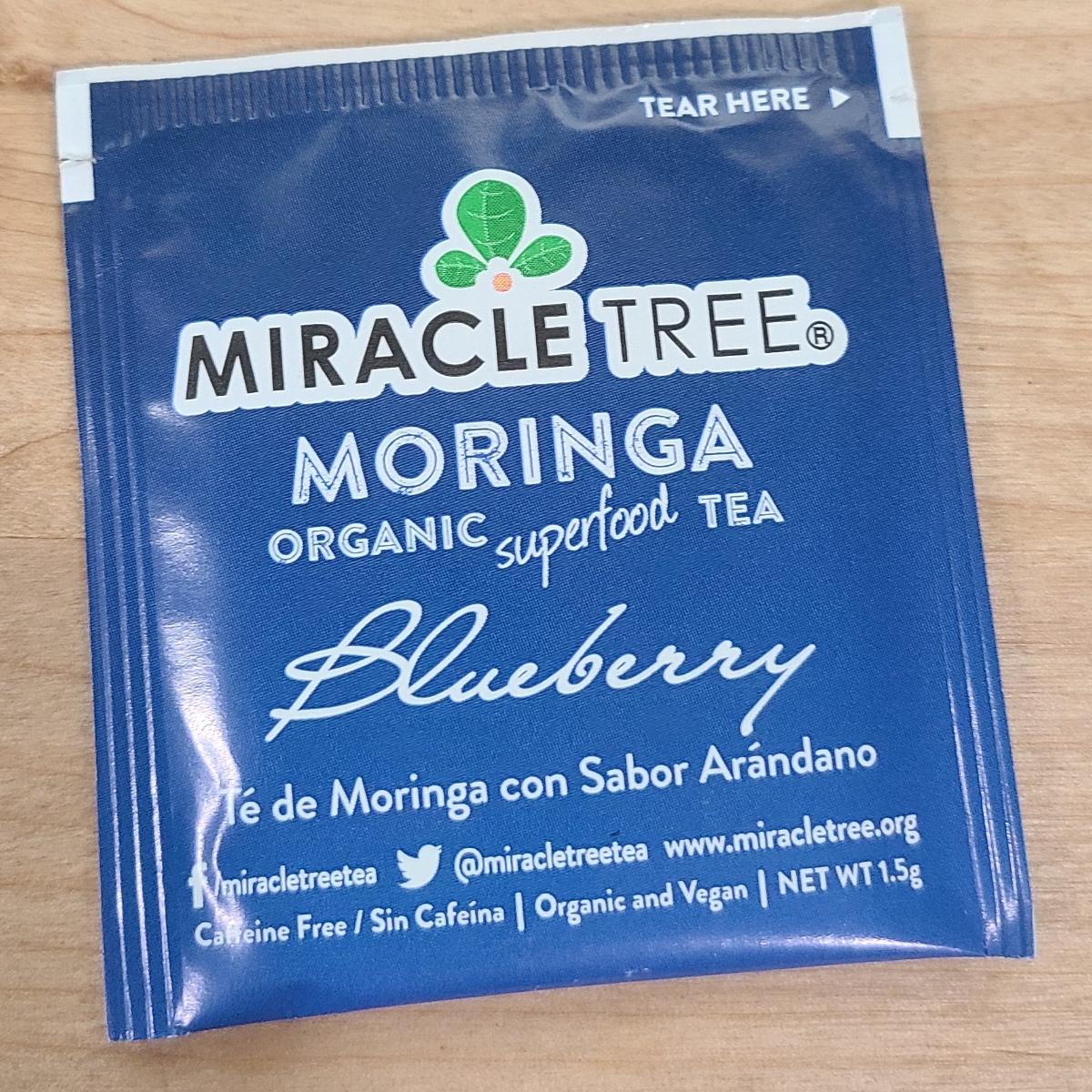 Moringa Organic Super Food Tea Blueberry from Miracle Tree - Vegan ...