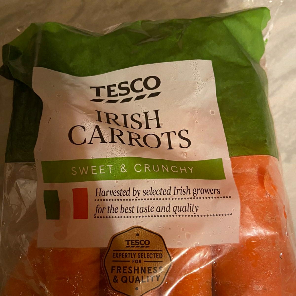 irish carrots from Tesco - Vegan Product Reviews & Ratings | abillion