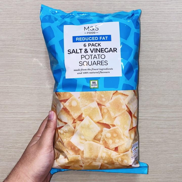 Marks & Spencer Food (M&S) Salt & Vinegar Potato Squares Review | abillion