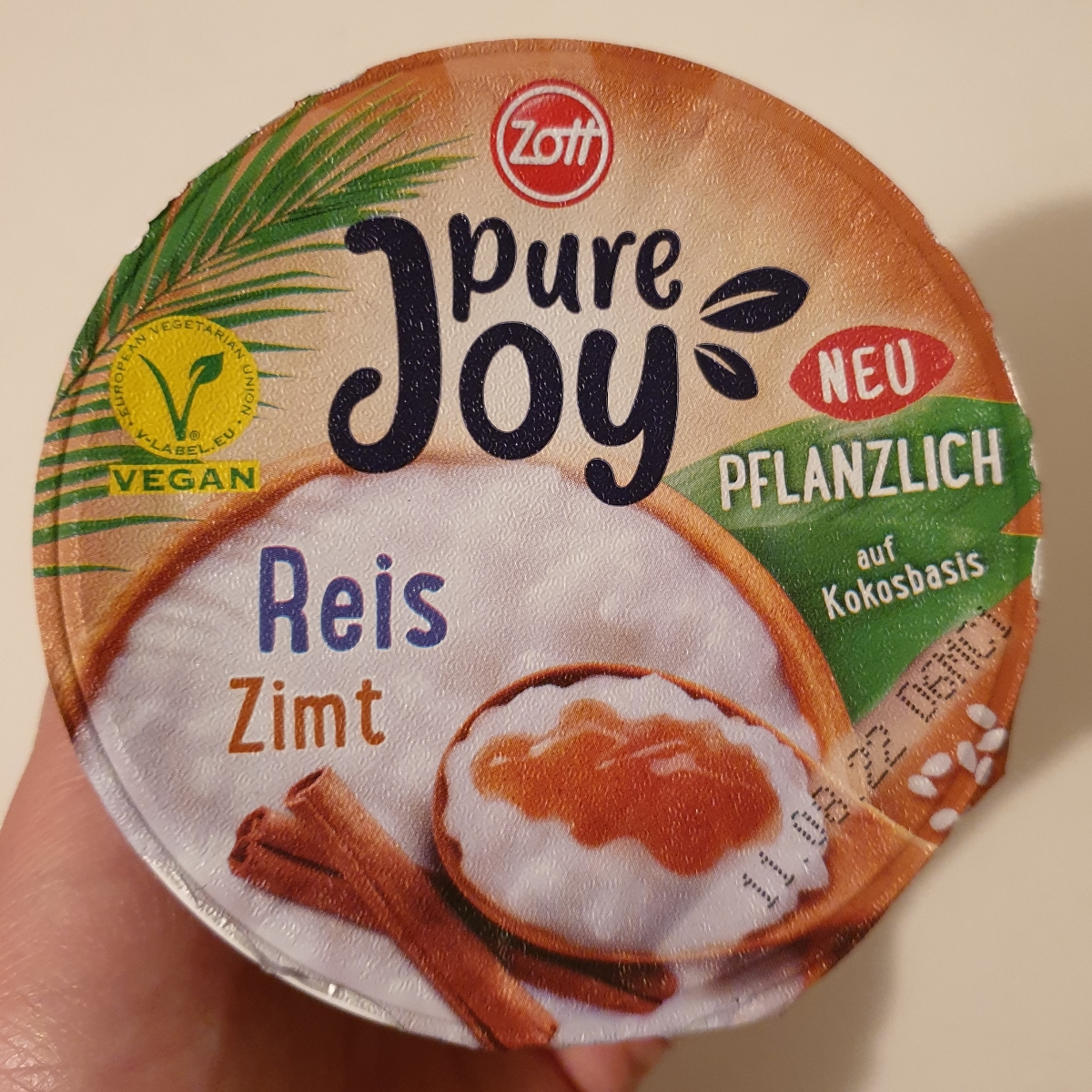 Pure Joy Reis Zimt from Zott - Vegan Product Reviews & Ratings | abillion
