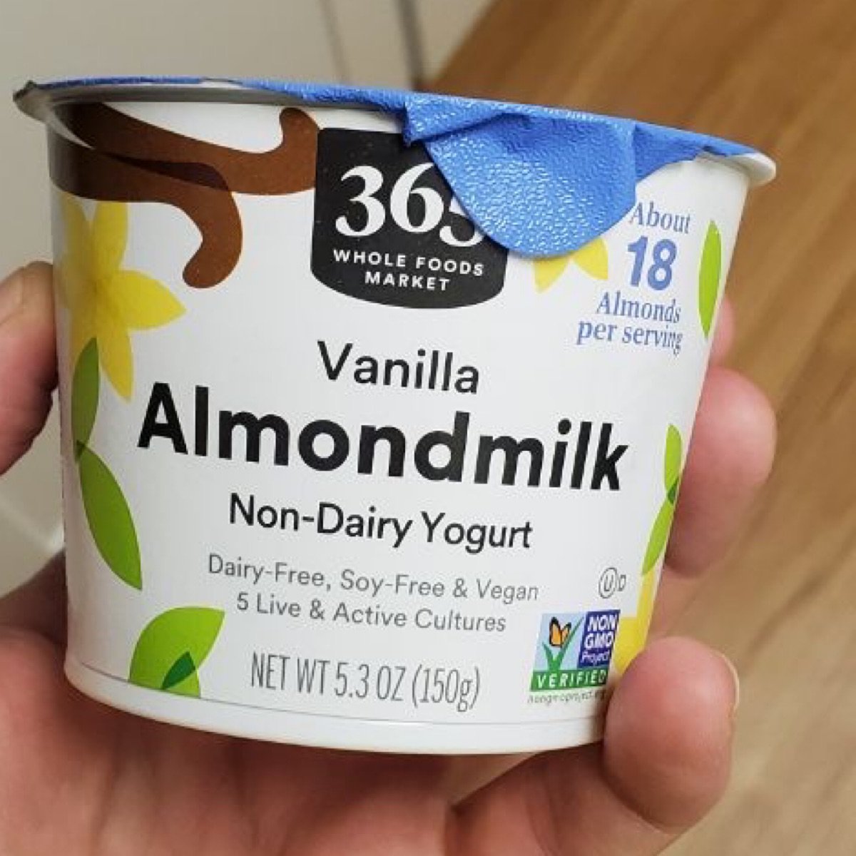 Almondmilk Non-Dairy Yogurt Vanilla from 365 Whole Foods Market - Vegan ...
