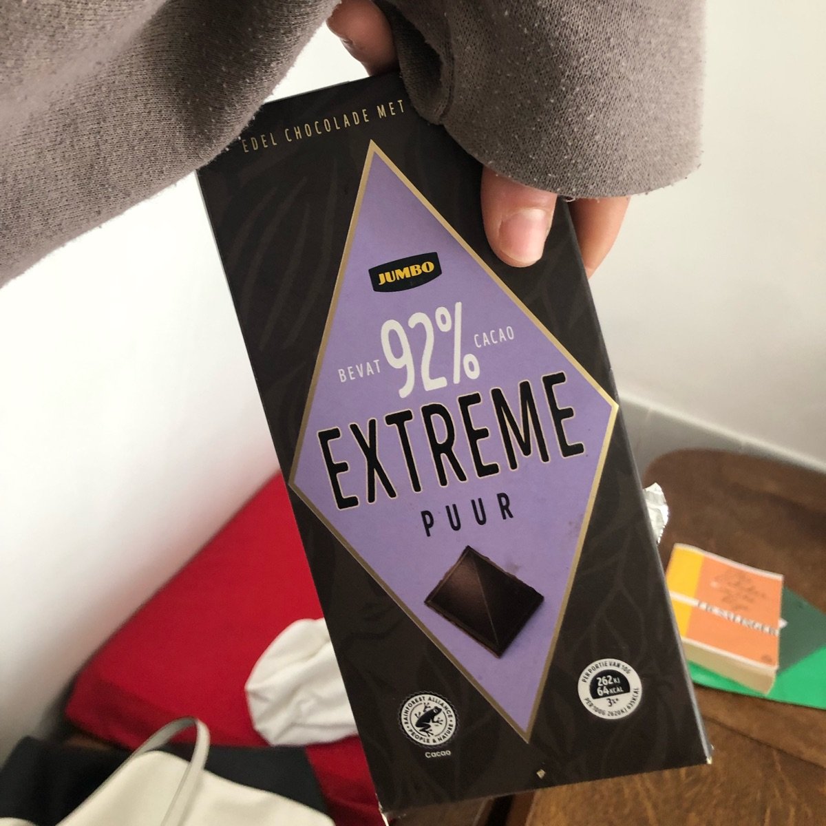 92% pure chocolate bar from Jumbo - Vegan Product Reviews & Ratings ...