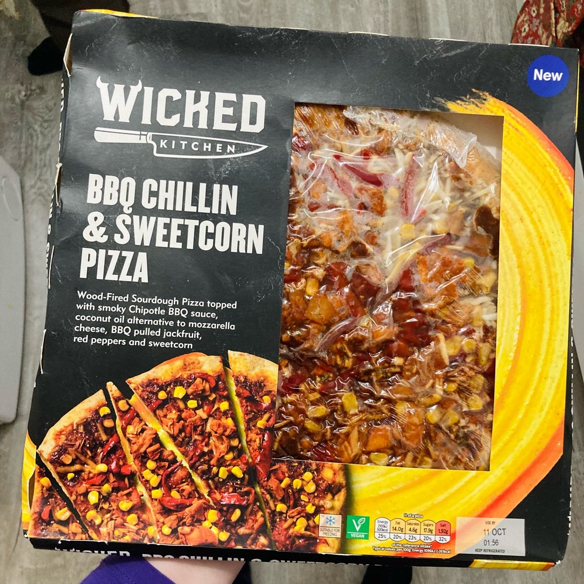 BBQ Chillin & Sweetcorn Pizza from Wicked - Vegan Product Reviews ...