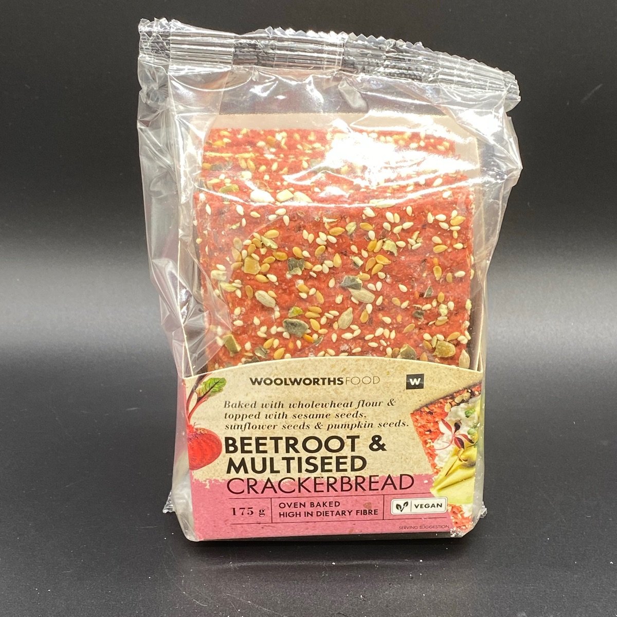 Beetroot & Multiseed Crackerbread from Woolworths Food - Vegan Product ...