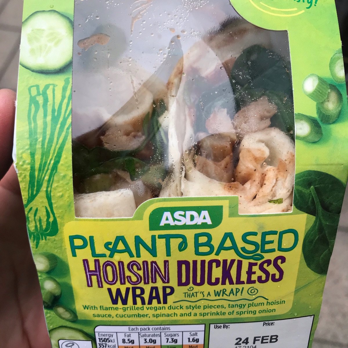 Plant based hoisin duckless wrap from ASDA - Vegan Product Reviews ...