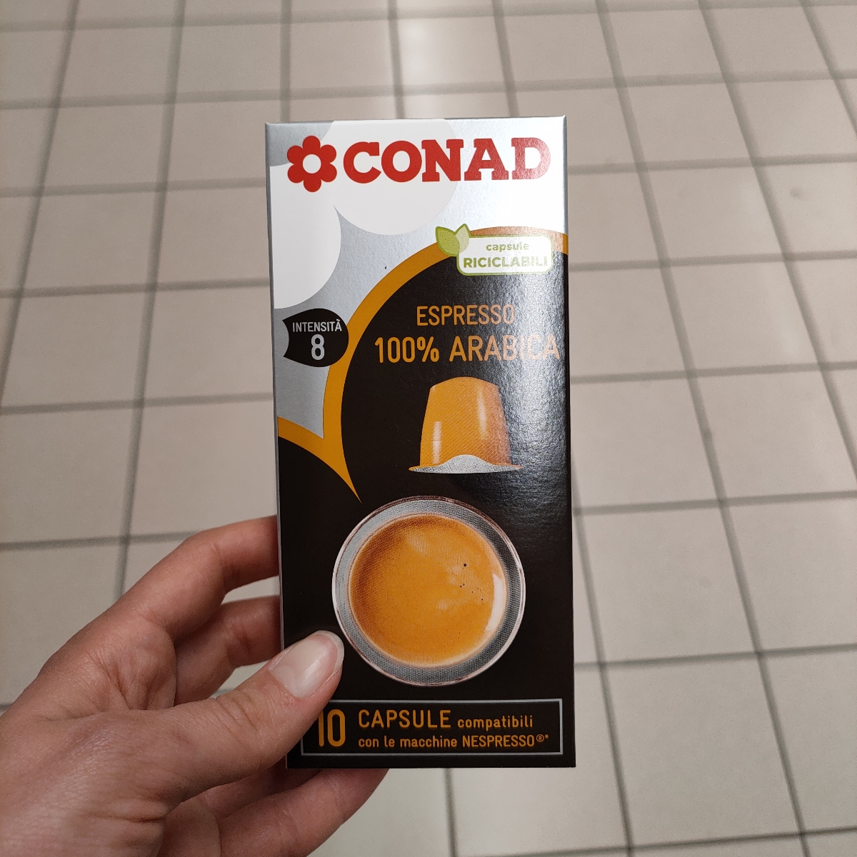 Capsule 100%arabica nespresso from Conad - Vegan Product Reviews ...