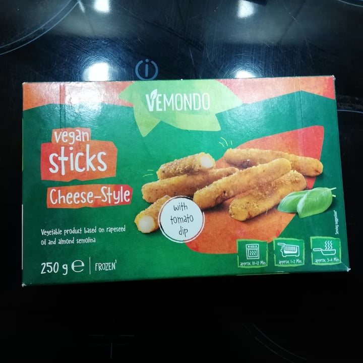 Vemondo Vegan sticks cheese style Review | abillion
