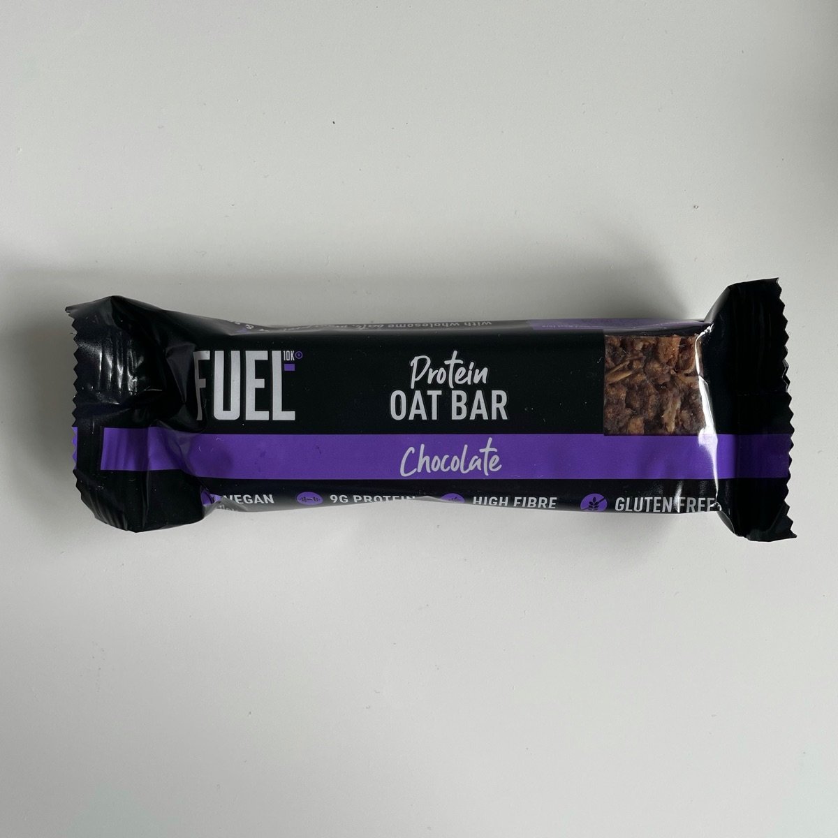 Chocolate Protein Oat Bar from Fuel 10k - Vegan Product Reviews ...