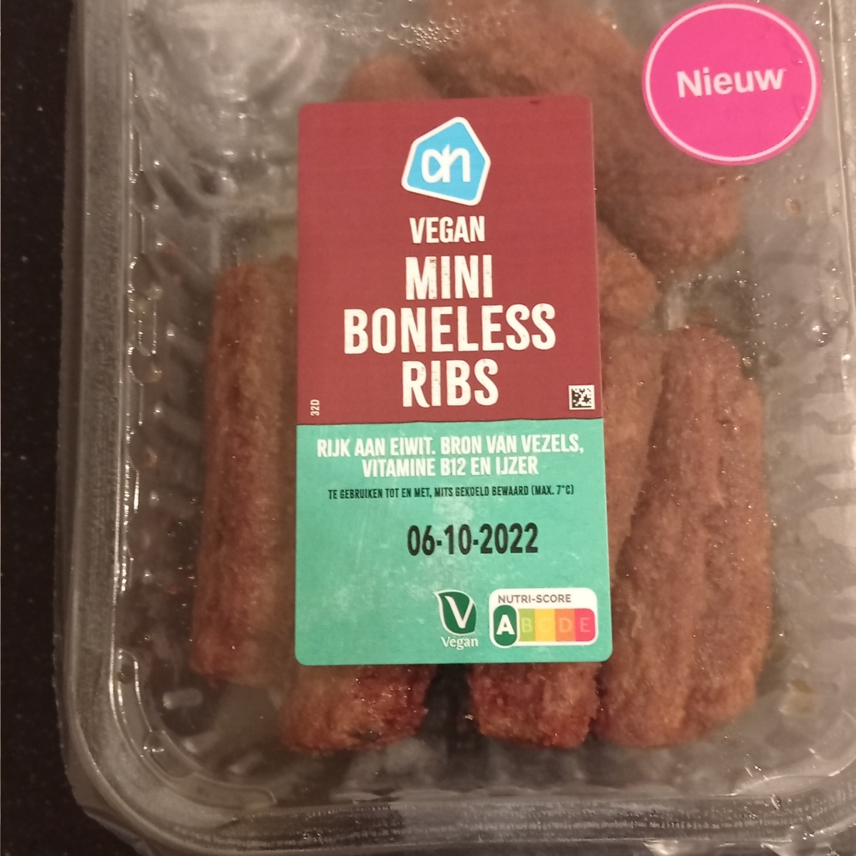 vegan mini boneless ribs from Albert Heijn AH - Vegan Product Reviews ...