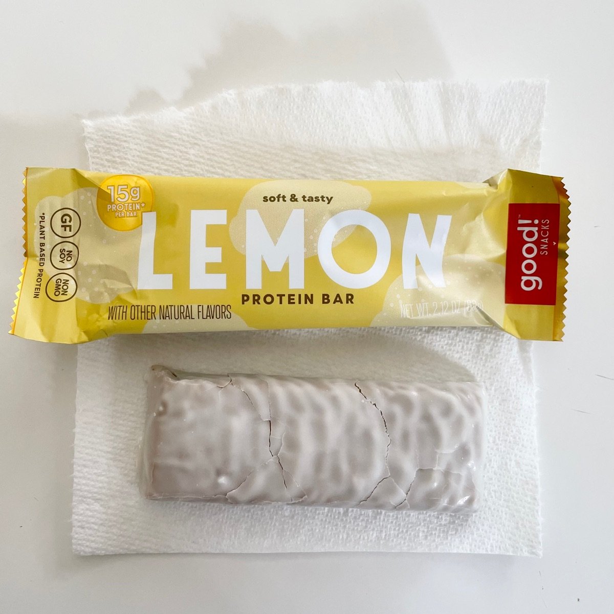 Lemon Protein Bar from good! snacks - Vegan Product Reviews & Ratings ...