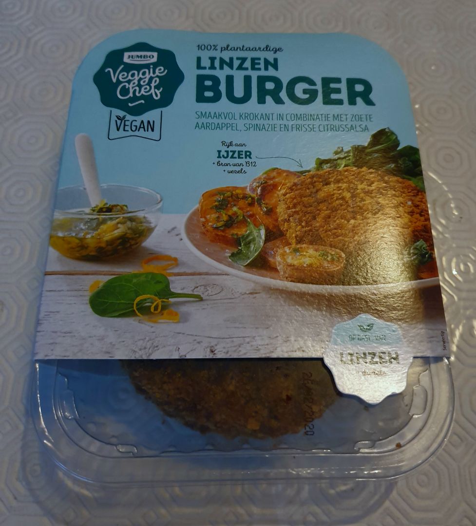 Veggie Chef Lentils Burger from Jumbo - Vegan Product Reviews & Ratings ...