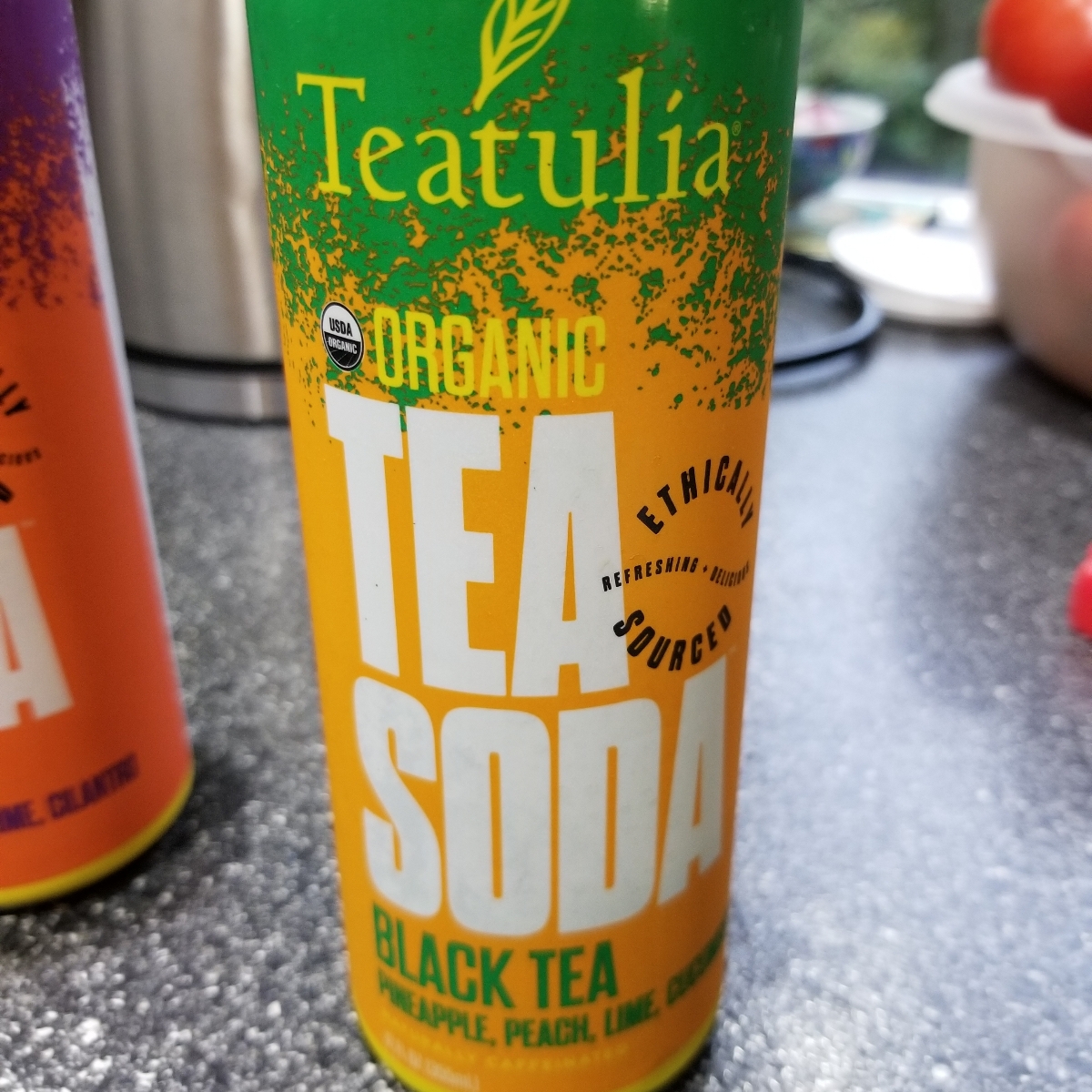 Teatulia Organic Tea Soda Black Tea Pineapple Peach Lime Cucumber ...