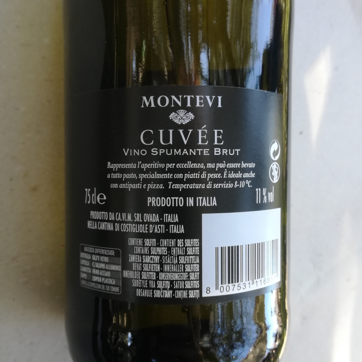Cuvée Brut from Montevi - Vegan Product Reviews & Ratings | abillion