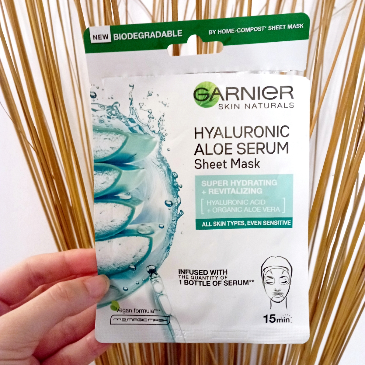 Hyaluronic Aloe Serum Sheet Mask from Garnier - Vegan Product Reviews ...