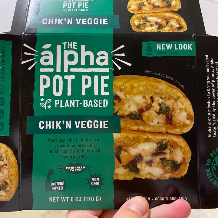 Alpha Foods Handheld Pot Pie Chick’n Veggie Review | abillion