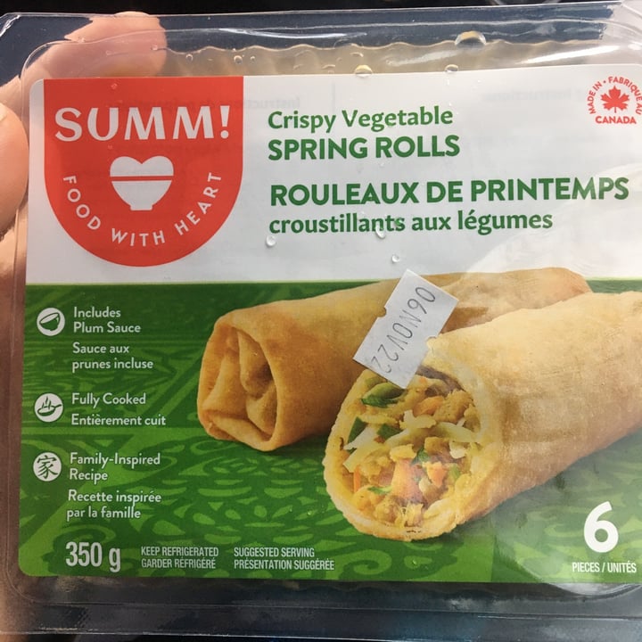 Summ! Crispy Vegetable Spring Rolls Review | abillion