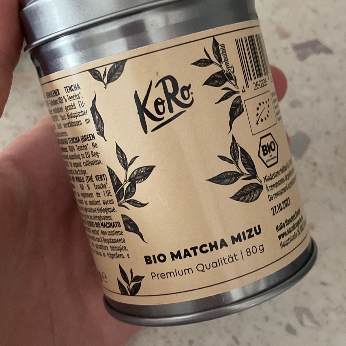 bio matcha mizu from Koro - Vegan Product Reviews & Ratings | abillion