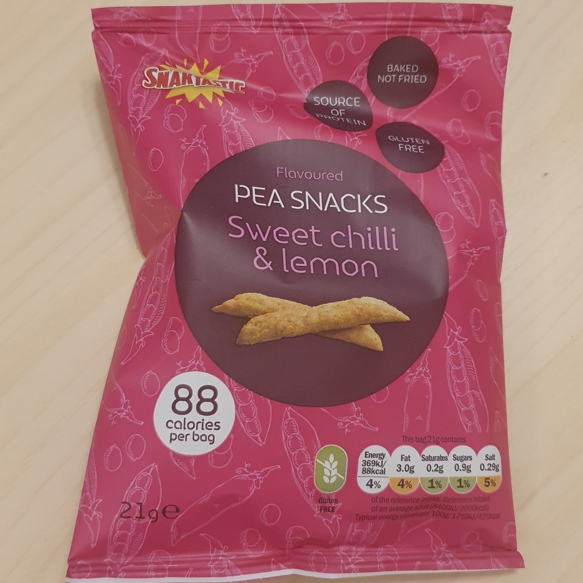 Sweet chilli & lemon pea snacks from Snaktastic - Vegan Product Reviews ...