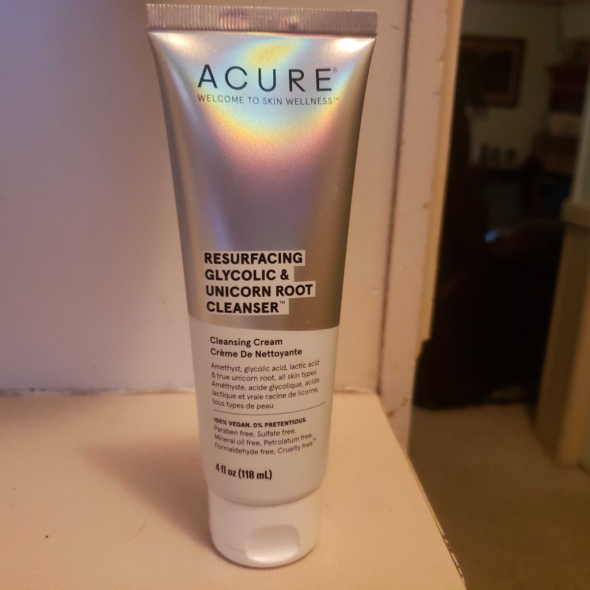 Resurfacing glycolic and unicorn root cleanser from Acure - Vegan ...
