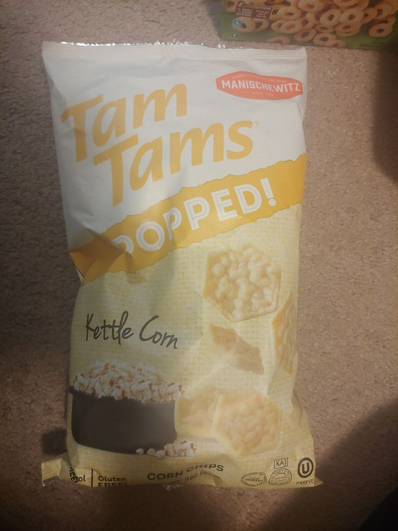 Tam Tams Popped Kettle Corn from Manischewitz - Vegan Product Reviews ...