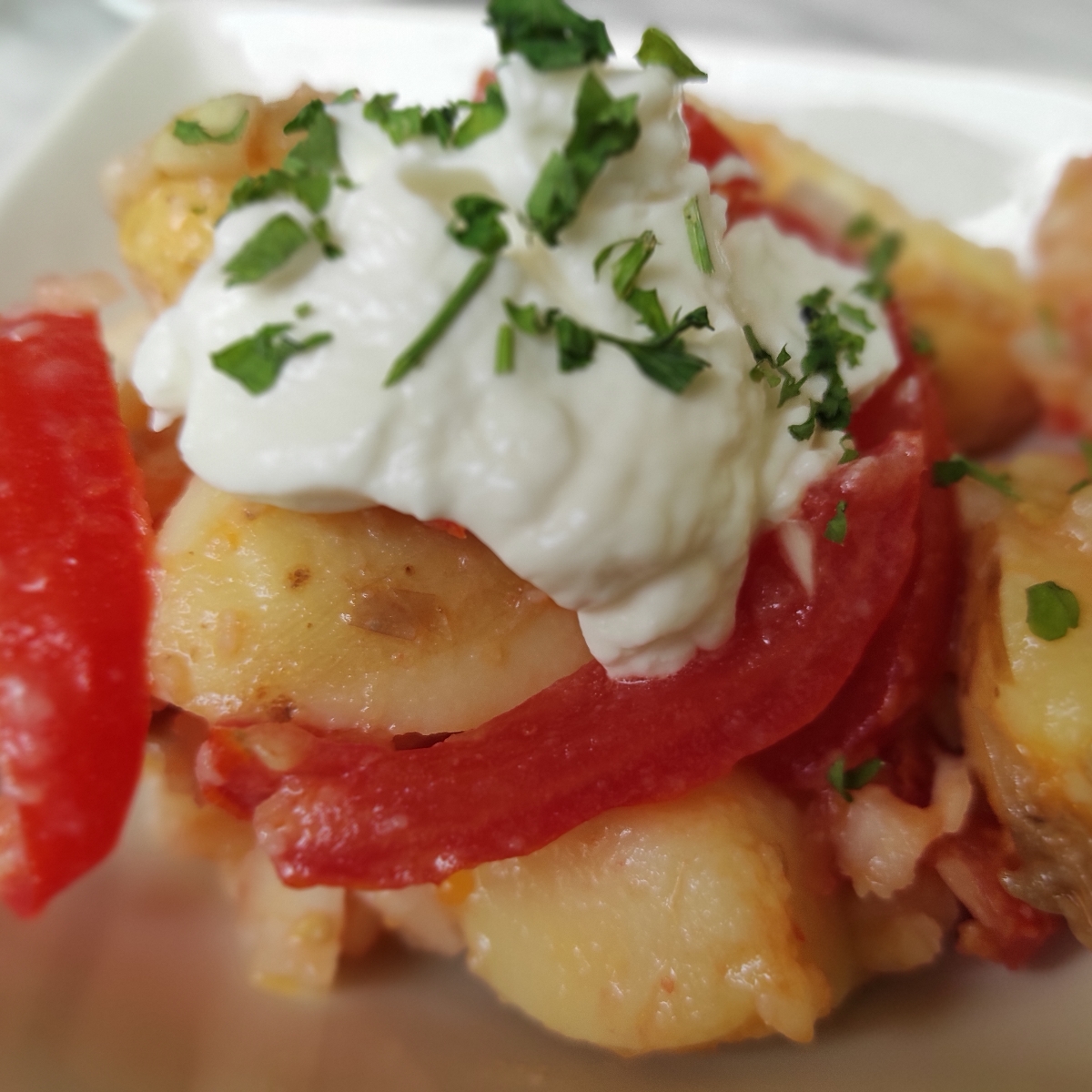 Amanida freda de patata at La Revolta. Cafè Restaurant ecològic i ...