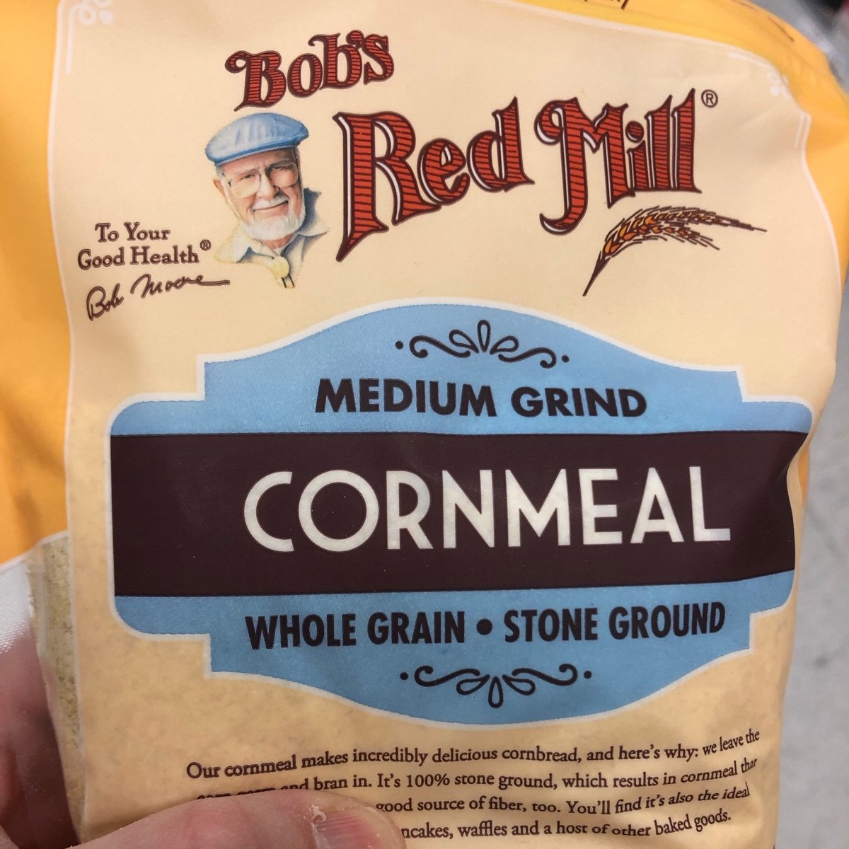 Medium grind corn meal from Bob's Red Mill - Vegan Product Reviews ...
