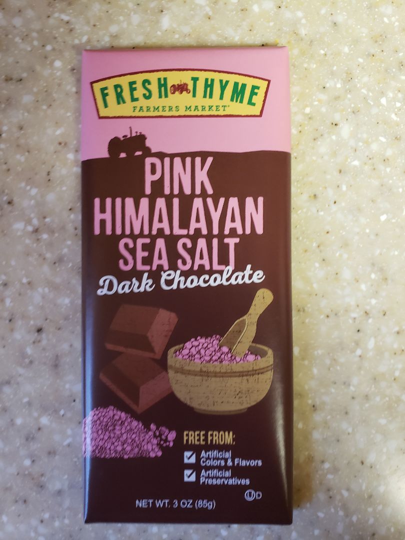 Pink Himalayan Sea Salt Dark Chocolate from Fresh Thyme Market - Vegan ...