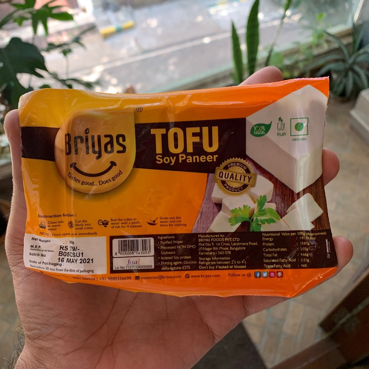 Tofu Paneer from Briyas - Vegan Product Reviews & Ratings | abillion