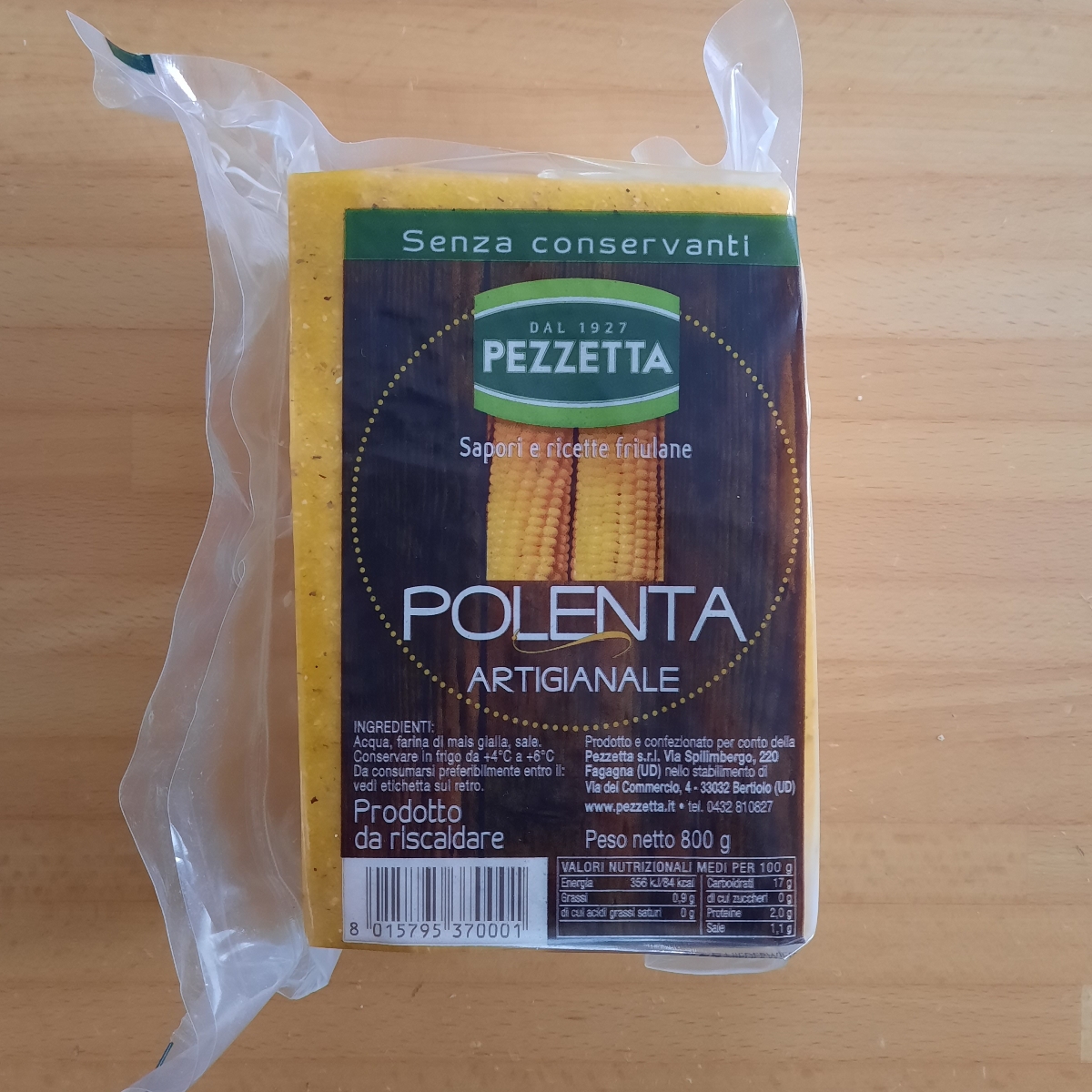 Polenta artigianale from Pezzetta - Vegan Product Reviews & Ratings ...
