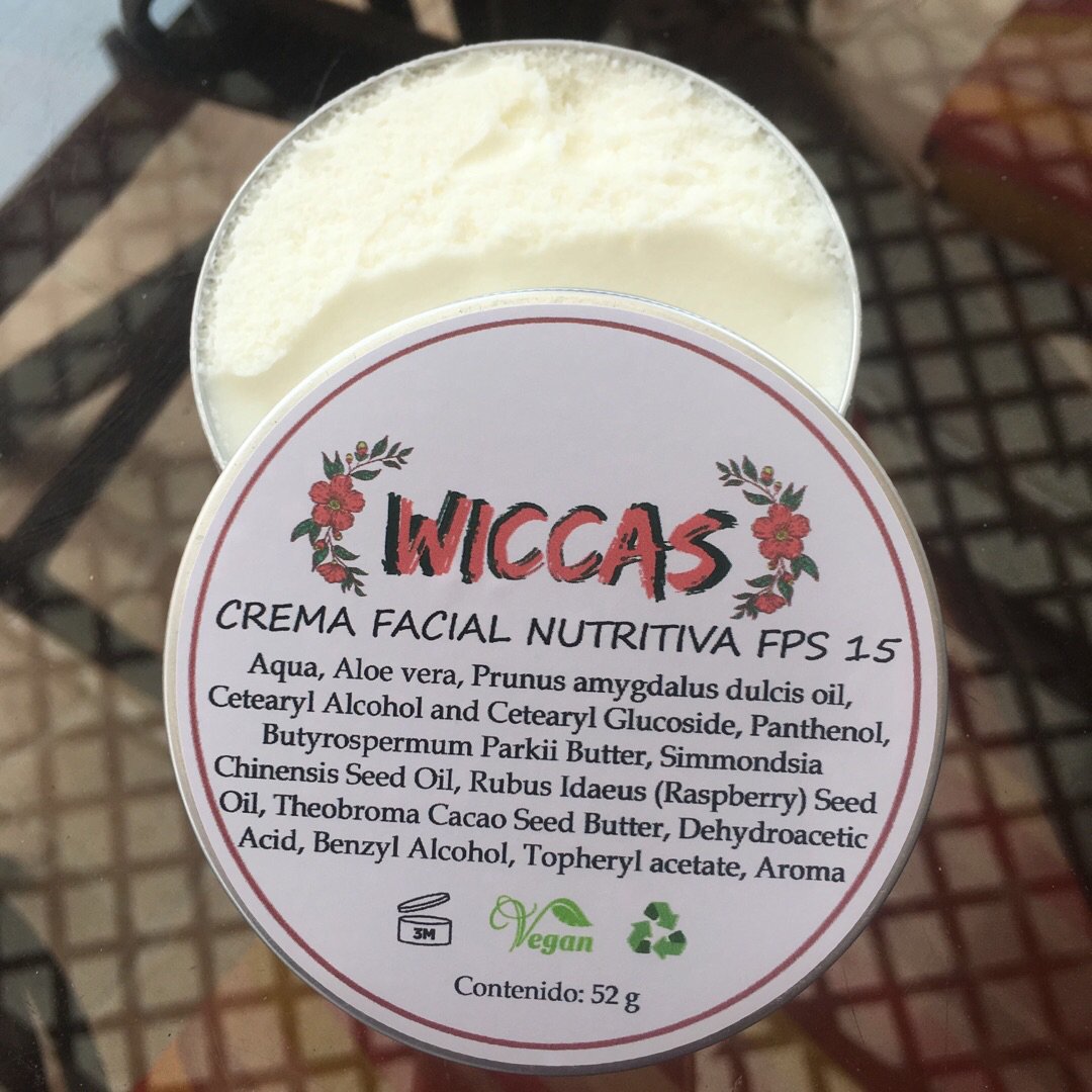 Crema Facial Nutritiva FPS 15 from Wiccas cosmética consciente - Vegan ...