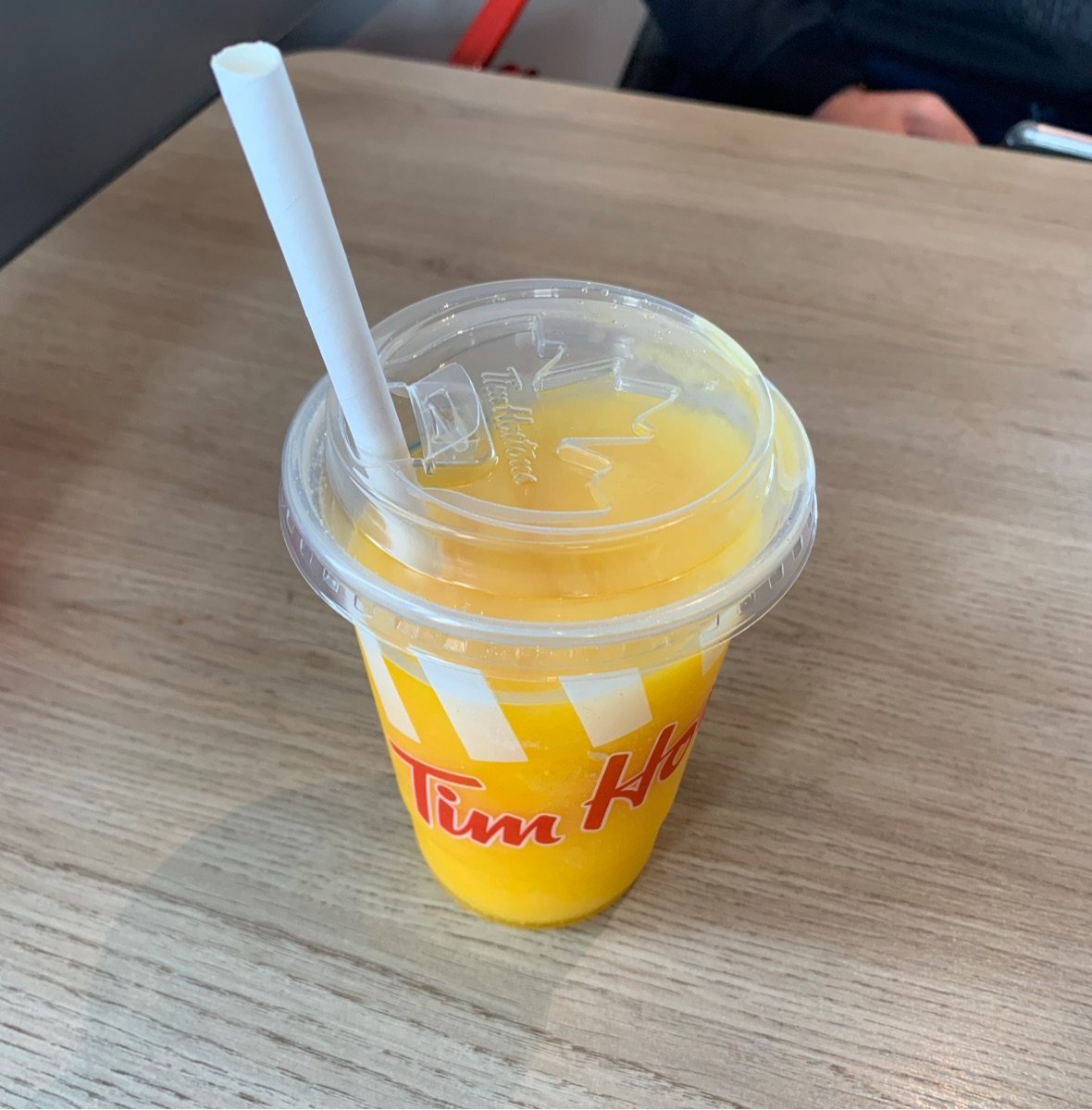 Mango & Passion fruit Cooler at Tim Hortons - Linwood - Vegan Dish Reviews & Ratings | abillion
