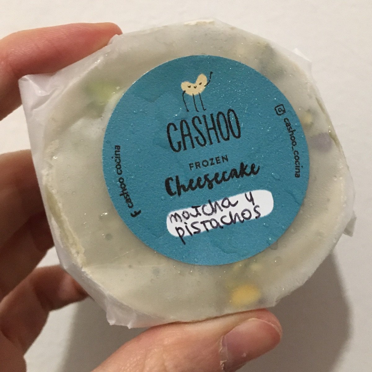 Frozen Cheesecake Matcha Y Pistachos from Cashoo Cocina - Vegan Product ...