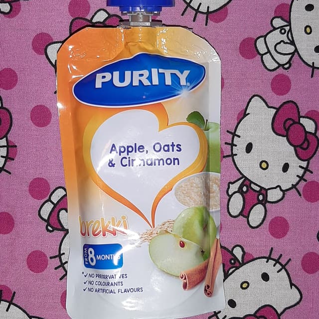 oats apple brekki pouch from Purity - Vegan Product Reviews & Ratings ...