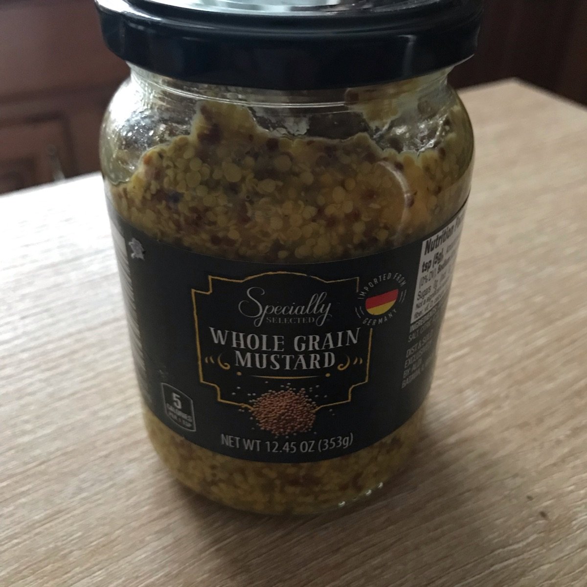 Whole grain mustard from ALDI Specially Selected - Vegan Product ...
