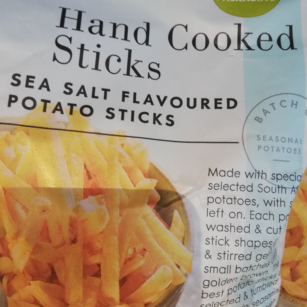 Sea salt potato sticks from Woolworths Food - Vegan Product Reviews ...