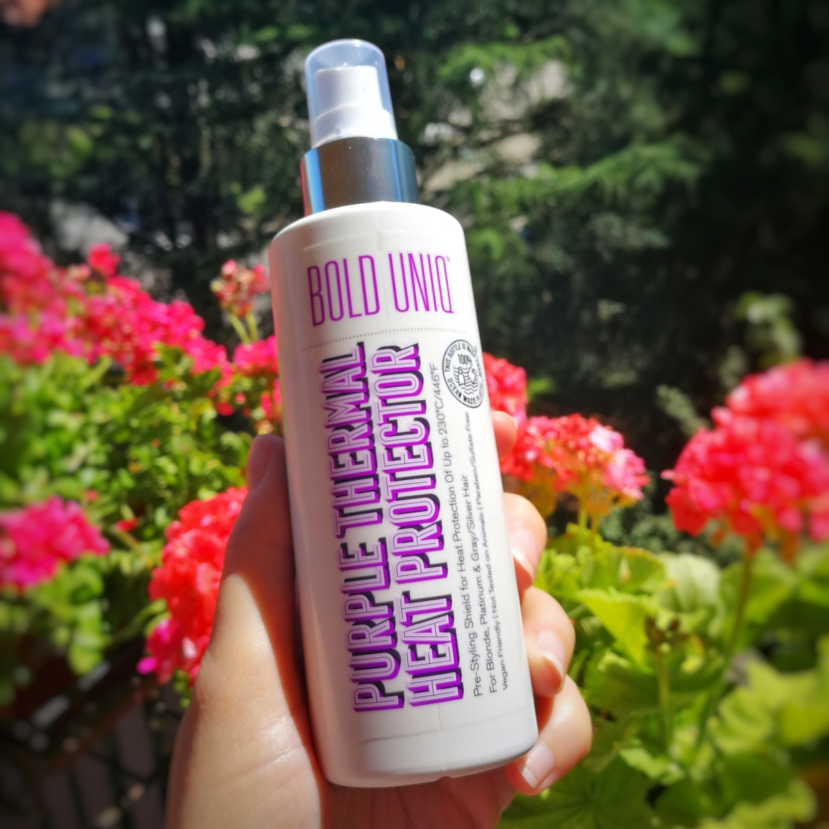 Purple Thermal Heat Protector from Bold Uniq - Vegan Product Reviews ...