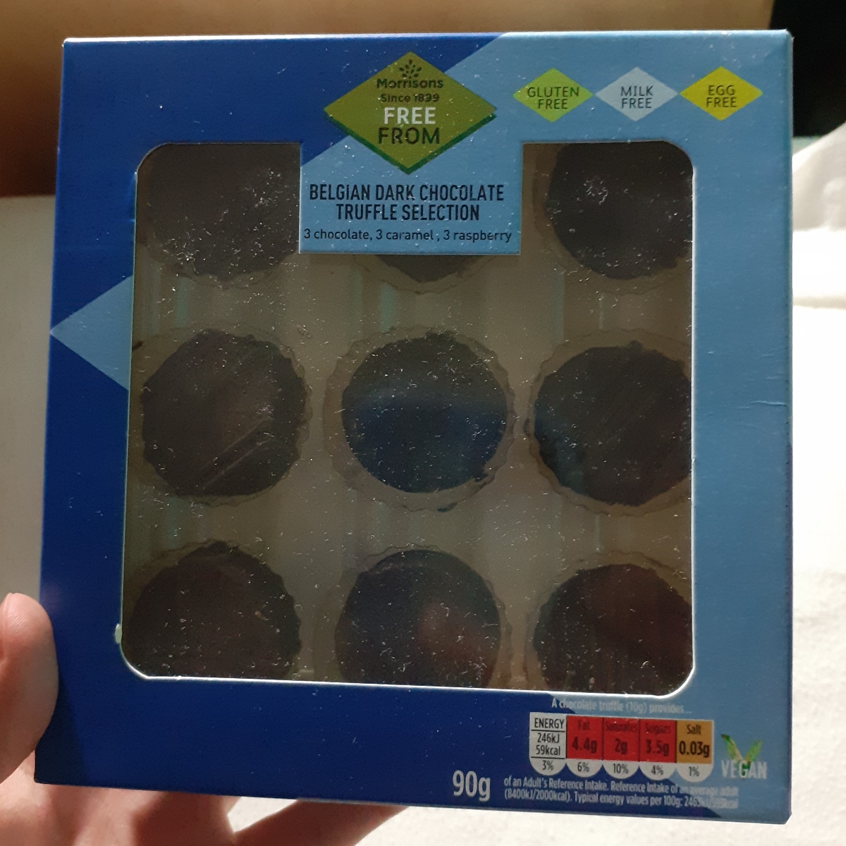 Morrisons Belgian Dark Chocolate Truffle Selection Reviews | abillion