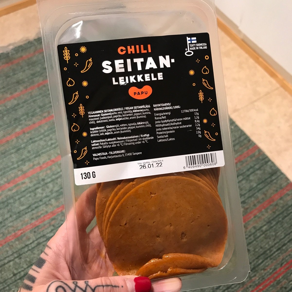 Chili Seitan Leikkele from Papu Foods - Vegan Product Reviews & Ratings ...