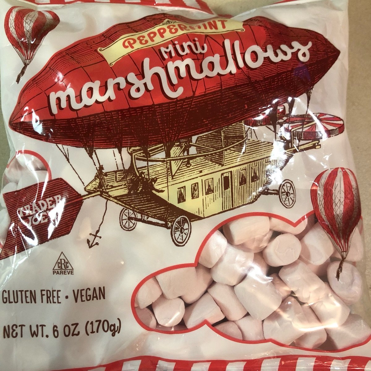 Peppermint mini marshmallows from Trader Joe's - Vegan Product Reviews ...