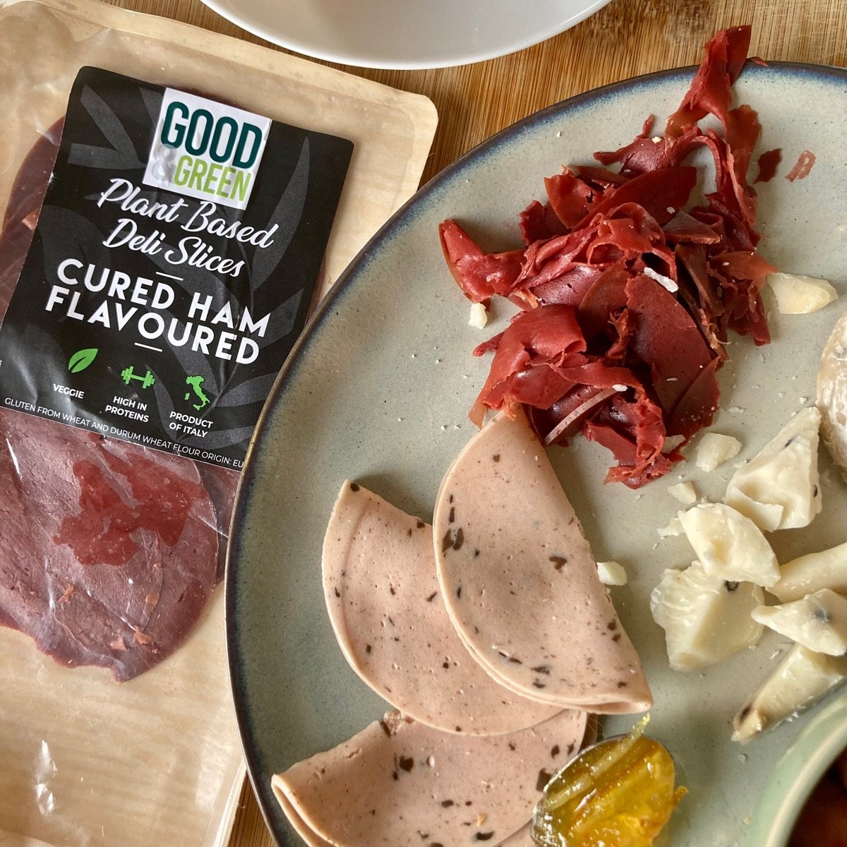 Plant Based Deli Slices Cured Ham Flavoured from Good & Green - Vegan ...