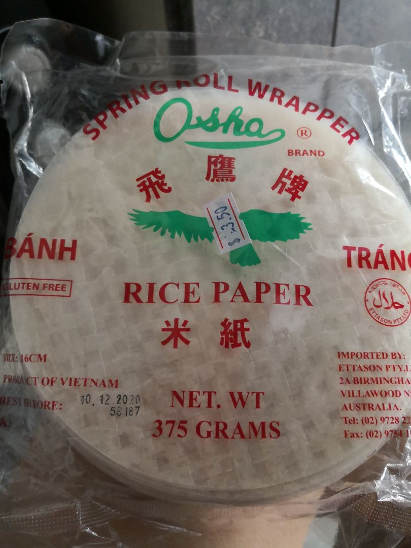 Rice paper from Osha - Vegan Product Reviews & Ratings | abillion