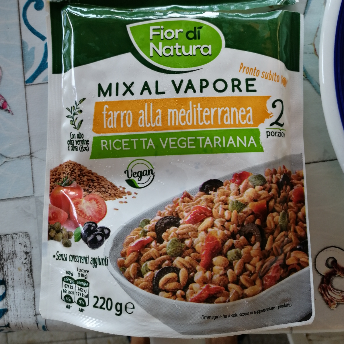 Mix Al Vapore Farro Alla Mediterranea from Fior di Natura - Vegan ...