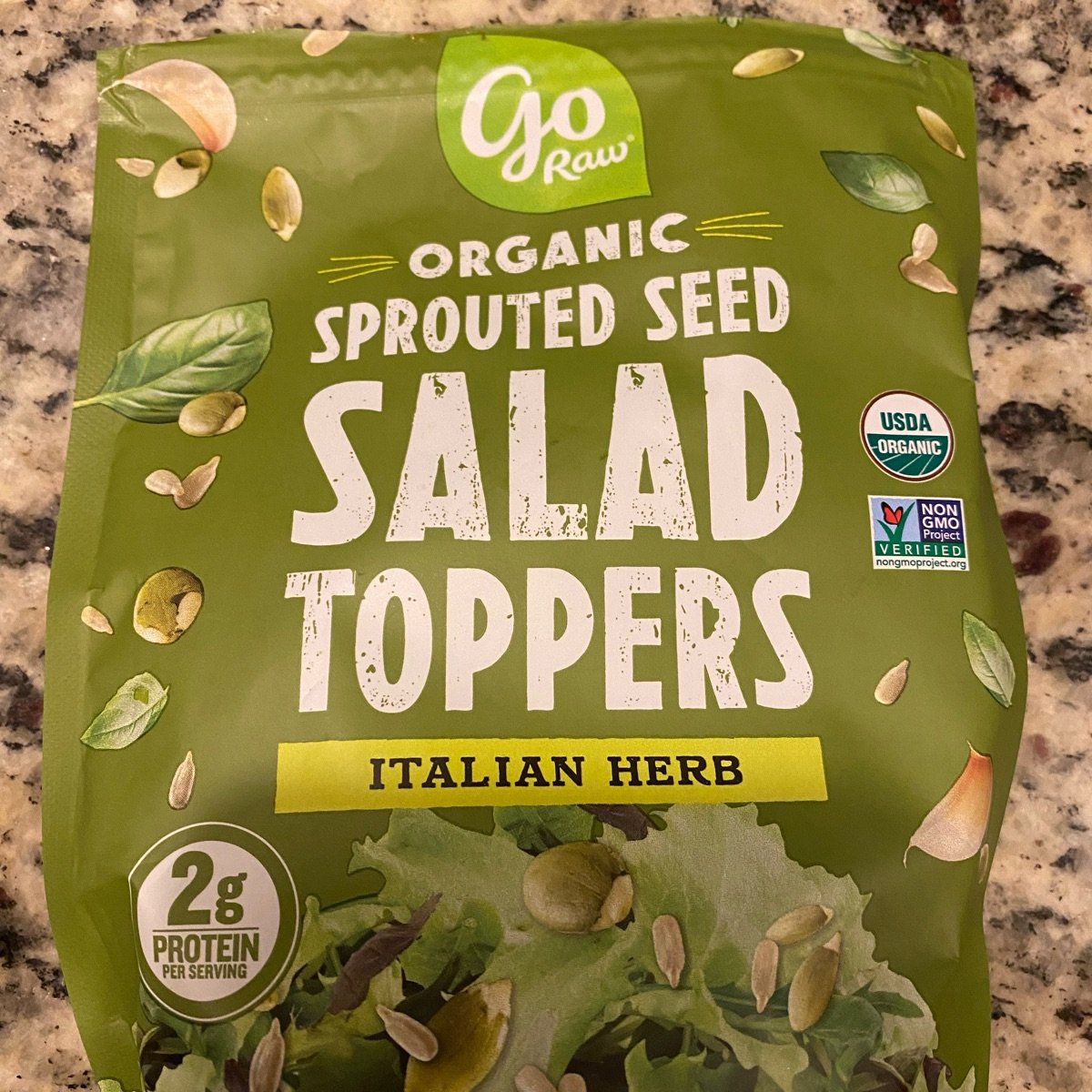 Organic Sprouted Seed Salad Toppers Garlic Thyme at Go Raw - Review by ...
