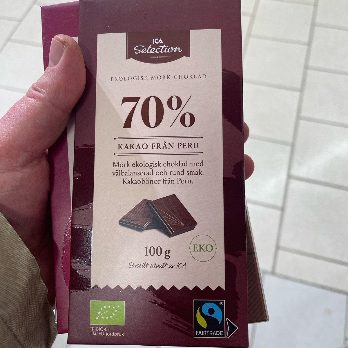 Chocolate 70% from ICA - Vegan Product Reviews & Ratings | abillion