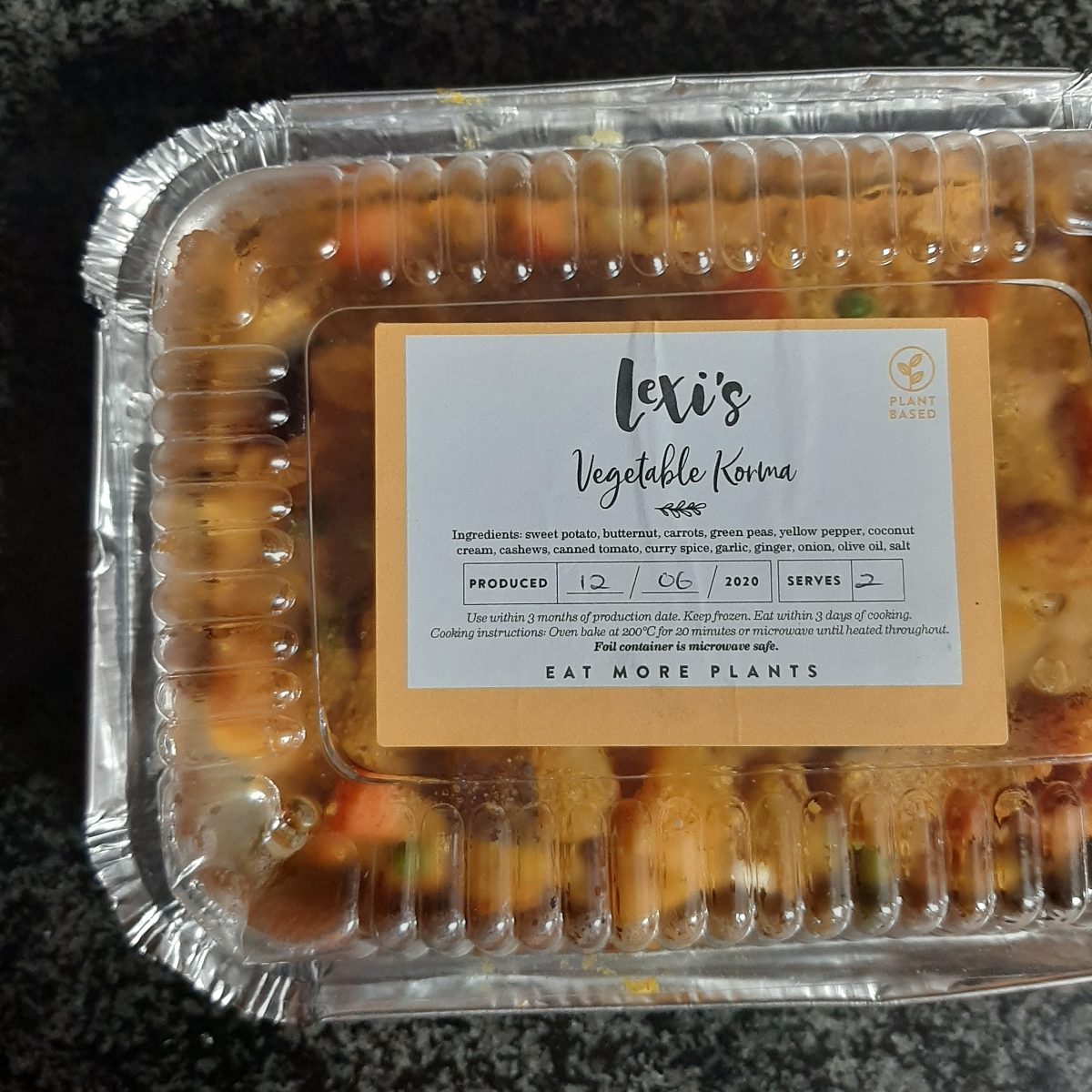 Vegetable korma from Lexi's Healthy Eatery - Vegan Product Reviews ...