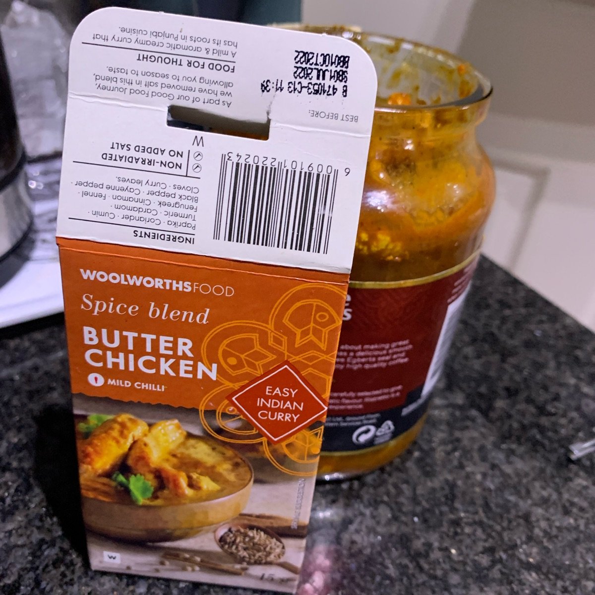 Butter Chicken Spice Blend Mild Chilli from Woolworths Food - Vegan ...