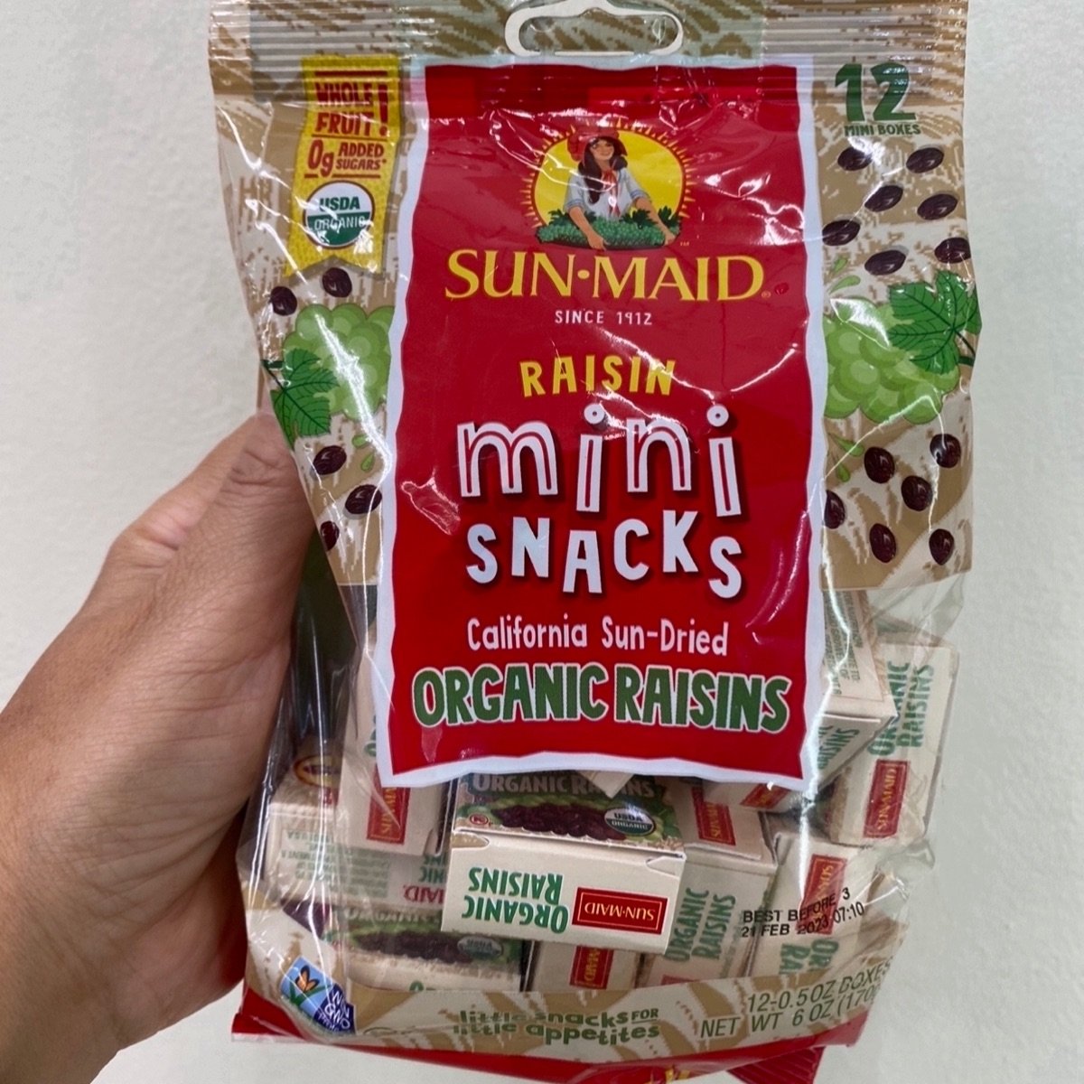 Mini Snacks Organic Raisins from Sun-Maid - Vegan Product Reviews ...