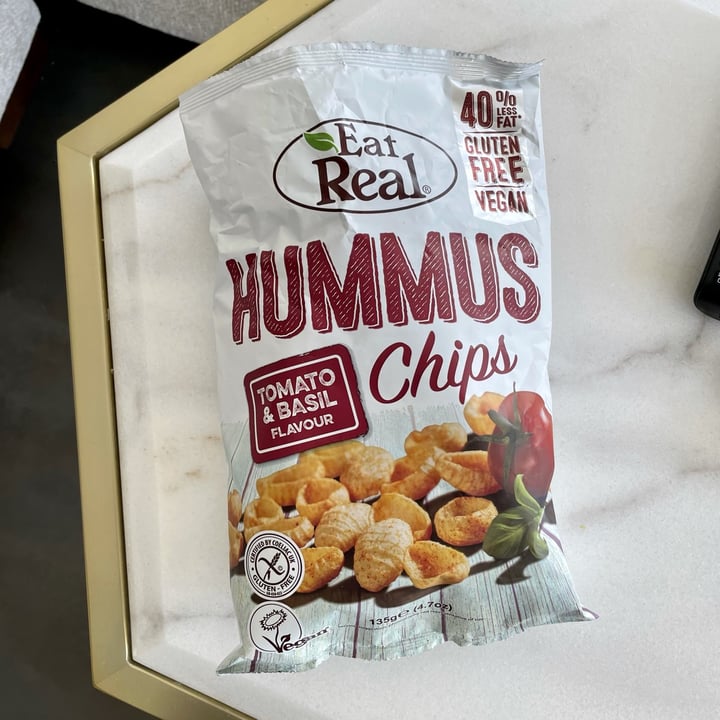 Eat Real Hummus chips tomato & basil Flavour Review | abillion